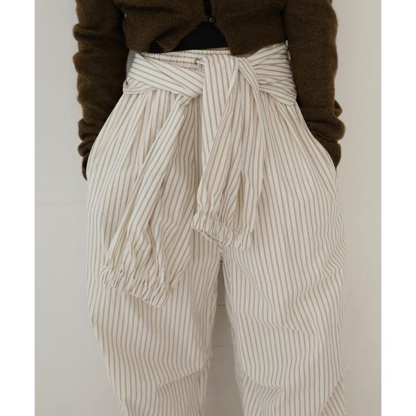 ZOZO問い合わせ番号:104996063ショップ:LIAN，リアンブランド:hellam，へラム商品名:腰巻き風ストライプイージーパンツカテゴリ:パンツ>その他パンツブランド品番:243-313F3968素材:【表地】　ポリエステル...