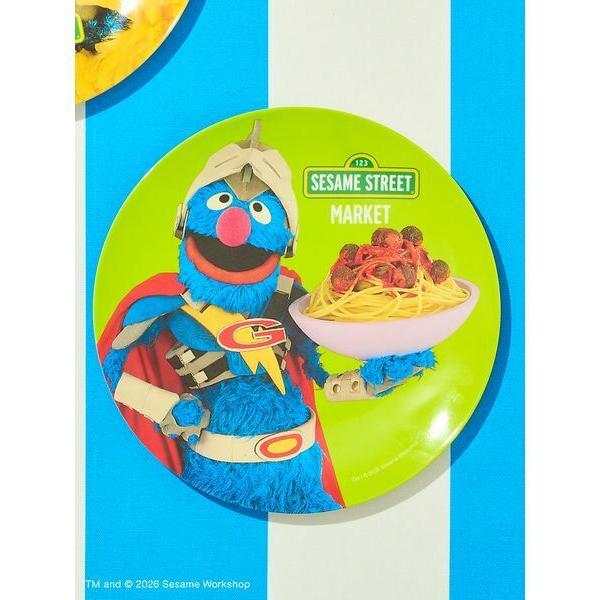ZOZO問い合わせ番号:104996234ショップ:SESAME STREET MARKET，セサミストリートマーケットブランド:SESAME STREET，セサミストリート商品名:メラミンラウンドプレートカテゴリ:食器/キッチン>食...