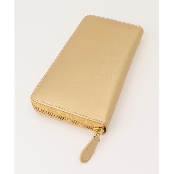 ZOZO問い合わせ番号:104997047ショップ:Rora，ローラブランド:BACKYARD FAMILY，バックヤードファミリー商品名:BEAMZSQUARE ゴールドレザーラウンドF長財布カテゴリ:財布/小物>財布ブランド品番:...