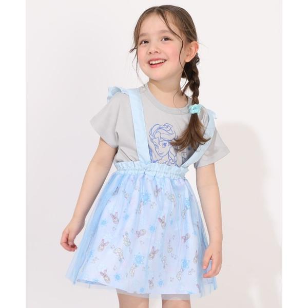 ZOZO問い合わせ番号:104997387ショップ:BABYDOLL，ベビードールブランド:Disney，ディズニー商品名:ディズニー プリンセス / 2WAYワンピース×Tシャツセット 1535Kカテゴリ:トップス>アンサンブルブラ...