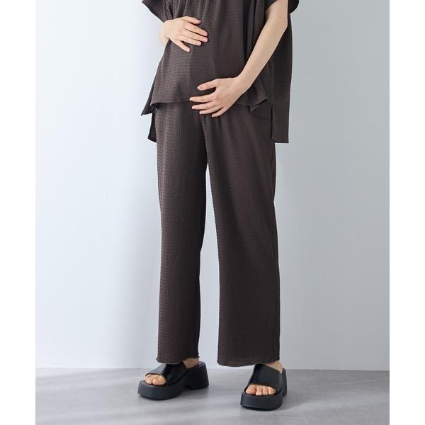 ZOZO問い合わせ番号:104997460ショップ:cross marche，クロスマルシェブランド:Rosemadame，ローズマダム商品名:ゆったりカットジャガードパンツ（マタニティ〜産後）妊婦服 産前・産後対応カテゴリ:ママ＆ベビー&...