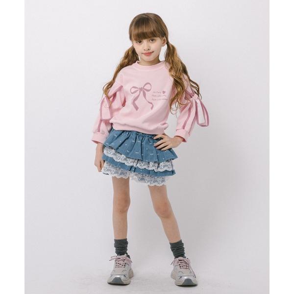 『タイムセール実施中』ZOZO問い合わせ番号:104997779ショップ:moredays store，モアデイズ・ストアブランド:URBAN CHERRY，アーバンチェリー商品名:ショルダーリボンデザインロゴプリントトレーナーカテゴリ:ト...