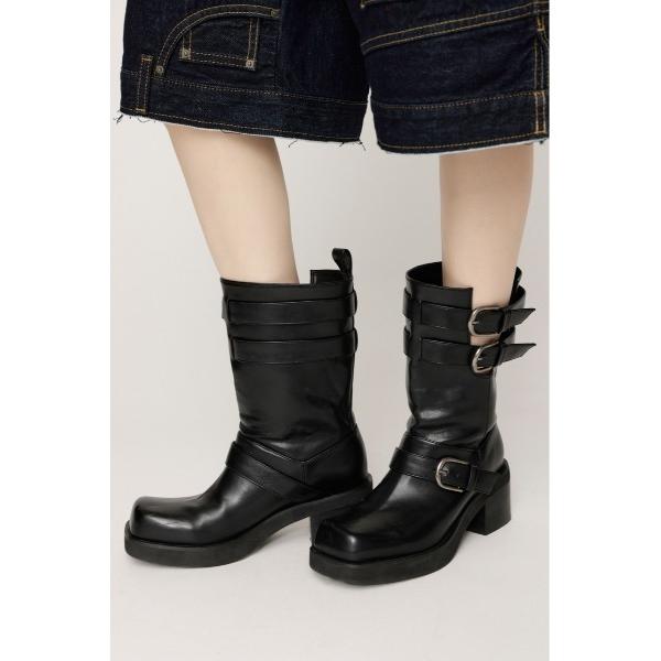 ZOZO問い合わせ番号:104998063ショップ:SLY，スライブランド:SLY，スライ商品名:SIDE HOLE MIDDLE BOOTS サイドホールミドルブーツ 春服カテゴリ:シューズ>ブーツブランド品番:030JSZ55-4...