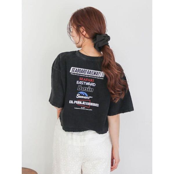 ZOZO問い合わせ番号:104999328ショップ:Ungrid，アングリッドブランド:Ungrid，アングリッド商品名:エンブロイダリーダメージロゴTeeカテゴリ:トップス>Tシャツ/カットソーブランド品番:112622702301...
