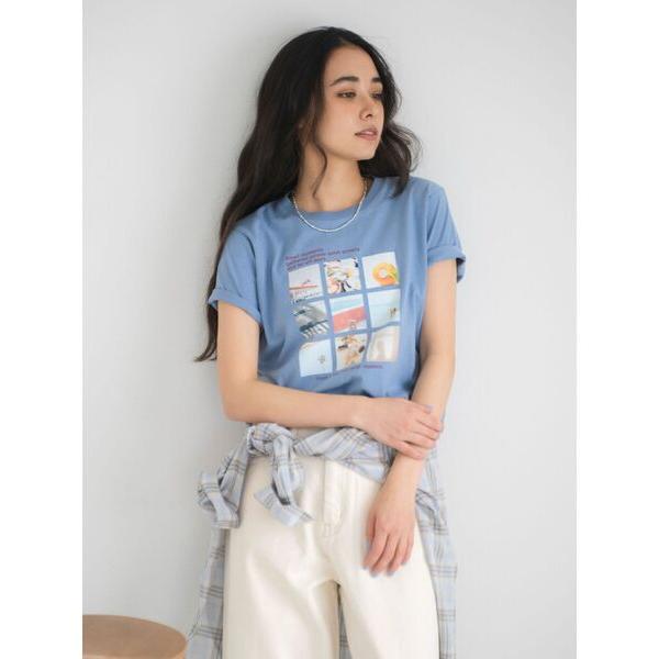 ZOZO問い合わせ番号:104999330ショップ:Ungrid，アングリッドブランド:Ungrid，アングリッド商品名:フォトプリントコンパクトTeeカテゴリ:トップス>Tシャツ/カットソーブランド品番:112622743601素材...