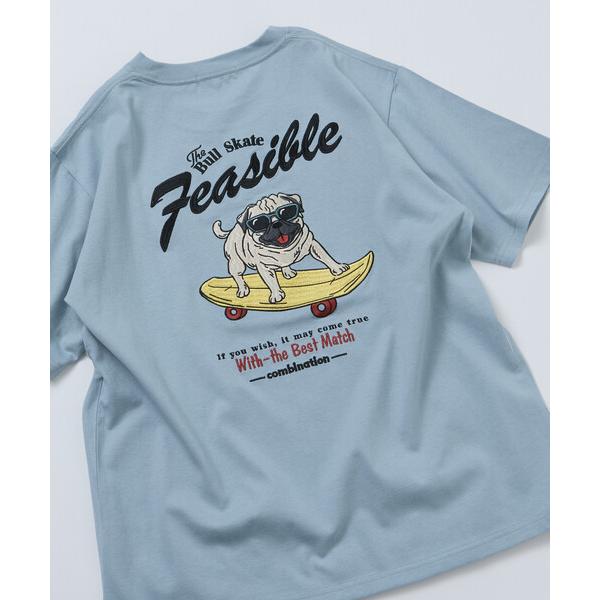 ZOZO問い合わせ番号:104999399ショップ:FREAK'S STORE，フリークスストアブランド:FREAK'S STORE，フリークスストア商品名:限定展開 リラックスフィット バック刺繍デザイン クルーネック Tシャツ / Do...