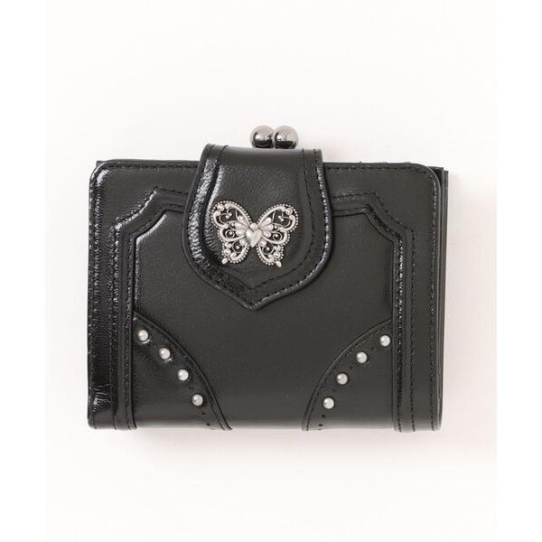 ZOZO問い合わせ番号:104999772ショップ:KUIPO，クイーポブランド:ANNA SUI，アナスイ商品名:ナーシャ 口金二つ折り財布カテゴリ:財布/小物>財布ブランド品番:318382素材:やぎ革原産国:ベトナムカラー:ブラ...