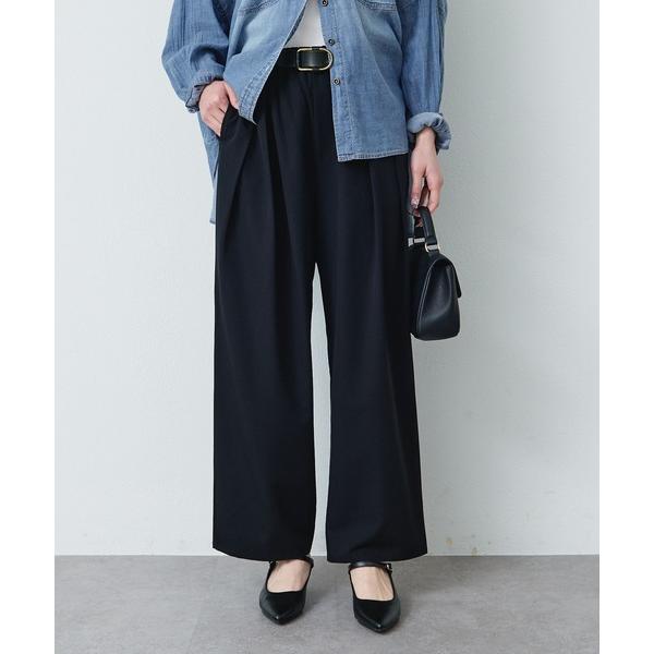 ZOZO問い合わせ番号:104999880ショップ:PUAL CE CIN，ピュアルセシンブランド:PUAL CE CIN，ピュアルセシン商品名:ストレッチ 2タック ウエストゴムパンツカテゴリ:パンツ>スラックスブランド品番:026...