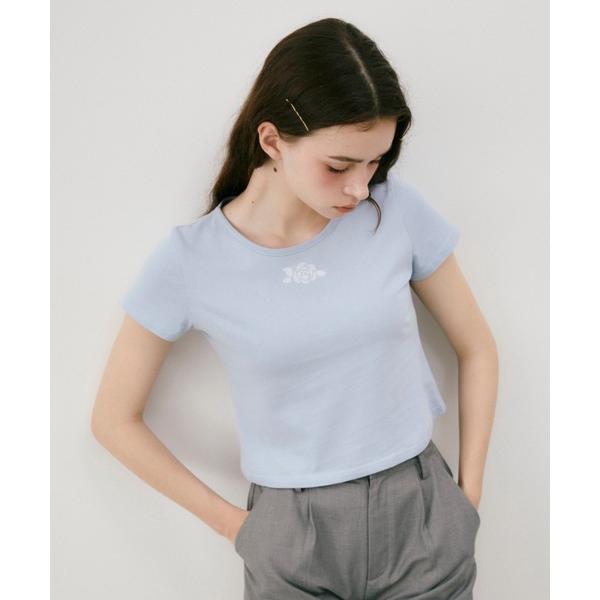 ZOZO問い合わせ番号:104999906ショップ:idem，イデムブランド:idem，イデム商品名:idem rose graphic T-shirt / オリジナルローズグラフィックTシャツカテゴリ:トップス>Tシャツ/カットソー...