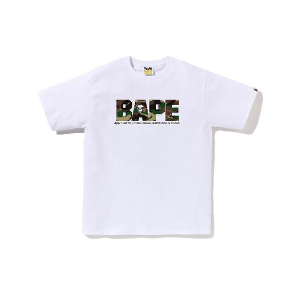 ZOZO問い合わせ番号:104999958ショップ:A BATHING APE，ア ベイシング エイプブランド:A BATHING APE，アベイシングエイプ商品名:GLITCH WOODLAND CAMO ARMY BAPE TEEカテゴ...
