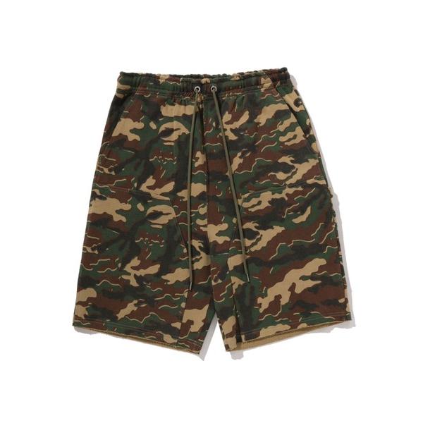 ZOZO問い合わせ番号:104999996ショップ:A BATHING APE，ア ベイシング エイプブランド:A BATHING APE，アベイシングエイプ商品名:GLITCH WOODLAND CAMO DOUBLE KNEE RELA...