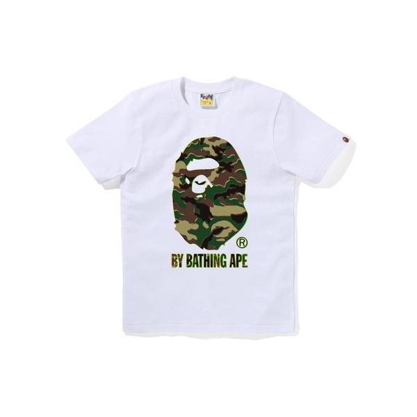 ZOZO問い合わせ番号:105000018ショップ:A BATHING APE，ア ベイシング エイプブランド:A BATHING APE，アベイシングエイプ商品名:GLITCH WOODLAND CAMO BY BATHING APE T...
