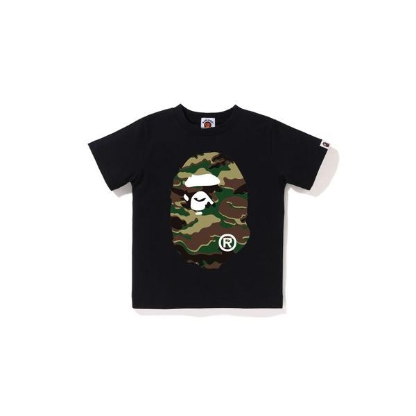ZOZO問い合わせ番号:105000031ショップ:A BATHING APE，ア ベイシング エイプブランド:A BATHING APE，アベイシングエイプ商品名:GLITCH WOODLAND CAMO BIG APE HEAD TEE...