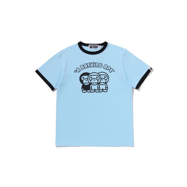 ZOZO問い合わせ番号:105000055ショップ:A BATHING APE，ア ベイシング エイプブランド:A BATHING APE，アベイシングエイプ商品名:BABY MILO TRIM TEEカテゴリ:トップス>Tシャツ/カ...
