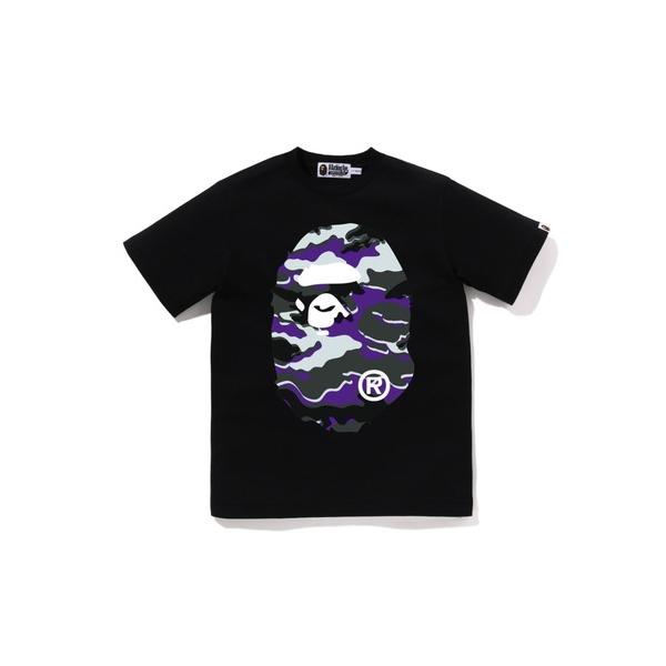 ZOZO問い合わせ番号:105000056ショップ:A BATHING APE，ア ベイシング エイプブランド:A BATHING APE，アベイシングエイプ商品名:GLITCH WOODLAND CAMO BIG APE HEAD TEE...