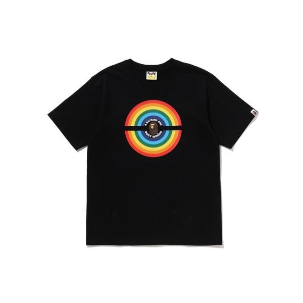 ZOZO問い合わせ番号:105000077ショップ:A BATHING APE，ア ベイシング エイプブランド:A BATHING APE，アベイシングエイプ商品名:RANBOW LOGO BUSY WORKS TEEカテゴリ:トップス&g...