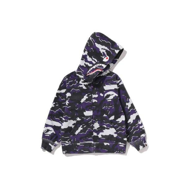 ZOZO問い合わせ番号:105000131ショップ:A BATHING APE，ア ベイシング エイプブランド:A BATHING APE，アベイシングエイプ商品名:GLITCH WOODLAND CAMO SHARK ZIP HOODIE...
