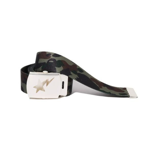ZOZO問い合わせ番号:105000176ショップ:A BATHING APE，ア ベイシング エイプブランド:A BATHING APE，アベイシングエイプ商品名:1ST CAMO STA GI BELTカテゴリ:ファッション雑貨>...