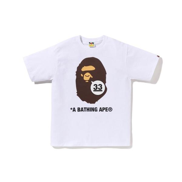 ZOZO問い合わせ番号:105000249ショップ:A BATHING APE，ア ベイシング エイプブランド:A BATHING APE，アベイシングエイプ商品名:A BATHING APE 33RD ANNIV. APE HEAD TE...