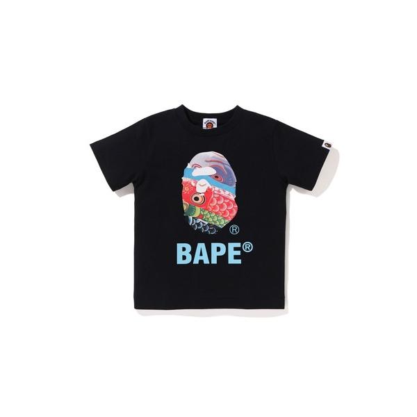ZOZO問い合わせ番号:105000251ショップ:A BATHING APE，ア ベイシング エイプブランド:A BATHING APE，アベイシングエイプ商品名:CARP STREAMER PHOTO APE HEAD TEEカテゴリ:...
