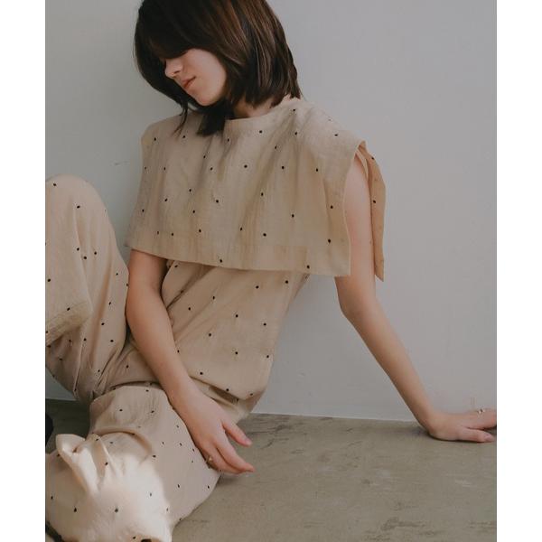ZOZO問い合わせ番号:105000369ショップ:CLANE，クラネブランド:MANOF，マノフ商品名:DOT EMBROIDERY ALL IN ONEカテゴリ:オールインワン・サロペット>つなぎ/オールインワンブランド品番:80...