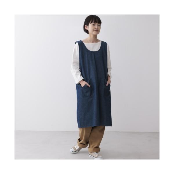 ZOZO問い合わせ番号:105000728ショップ:Rora，ローラブランド:BACKYARD FAMILY，バックヤードファミリー商品名:COCOWALK デニムバッククロスエプロンカテゴリ:食器/キッチン>エプロンブランド品番:c...