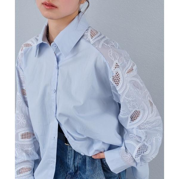 『タイムセール実施中』ZOZO問い合わせ番号:105001148ショップ:me Jane，ミージェーンブランド:murea，ミュレア，meJane，ミージェーン商品名:ラグランレース切替シャツカテゴリ:トップス>シャツ/ブラウスブラン...