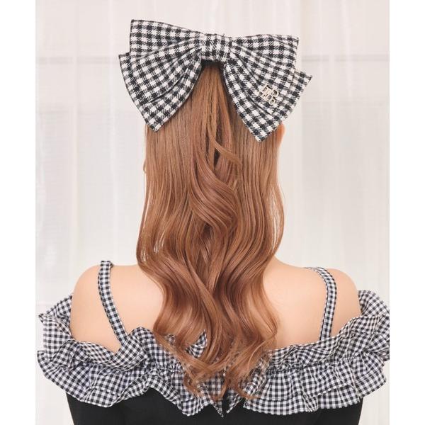 ZOZO問い合わせ番号:105001282ショップ:GENERY，ジェネリーブランド:LAFARY，ラファリー商品名:ギンガムリボンバレッタカテゴリ:ヘアアクセサリー>バレッタ/ヘアクリップブランド品番:LF-HA-025素材:-原産...