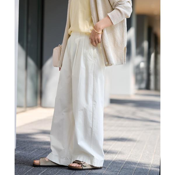 ZOZO問い合わせ番号:105001427ショップ:Spick &amp; Span，スピック アンド スパンブランド:FRAMeWORK，フレームワーク商品名:≪洗濯機洗い可≫コットンナイロンタックパンツカテゴリ:パンツ>その他パン...