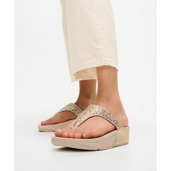 ZOZO問い合わせ番号:105036829ショップ:fitflop，フィットフロップブランド:fitflop，フィットフロップ商品名:LULU CRYSTAL-MIX METALLIC TOE-POST SANDALS / LULU クリス...