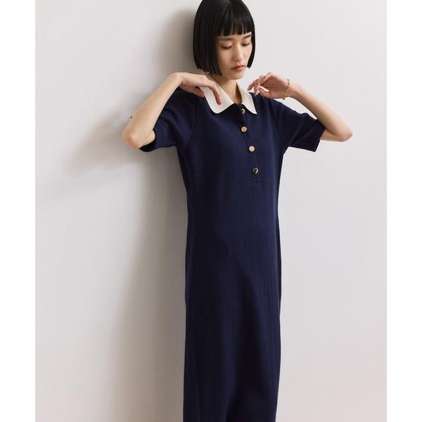 ZOZO問い合わせ番号:105037316ショップ:ADAM ET ROPE'，アダムエロペブランド:ADAM ET ROPE'，アダムエロペ商品名:【WEB限定】ハーフスリーブポロシャツワンピースカテゴリ:ワンピース/ドレス>ワンピ...