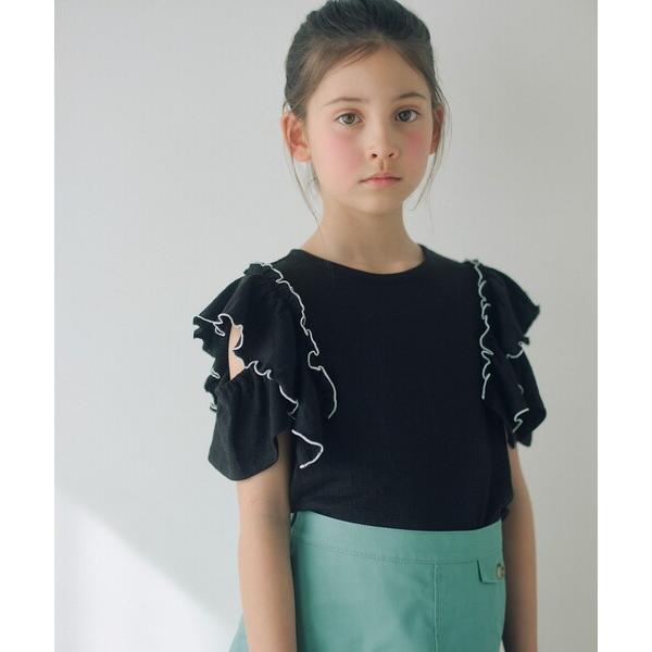 ZOZO問い合わせ番号:105037448ショップ:green label relaxing，グリーンレーベル リラクシングブランド:green label relaxing，グリーンレーベルリラクシング商品名:ショルダースリット フリルT...