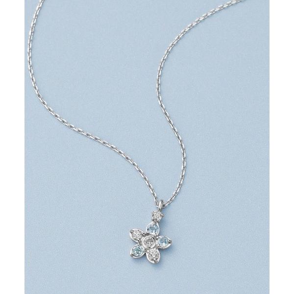 ZOZO問い合わせ番号:105038005ショップ:Canal 4℃，カナルヨンドシーブランド:Canal 4℃，カナルヨンドシー商品名:【Spring Limited】シルバー ネモフィラ ネックレスカテゴリ:アクセサリー>ネックレ...