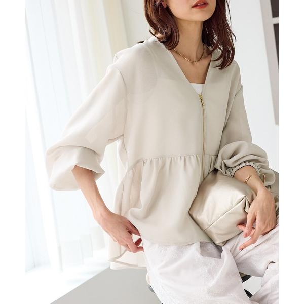 ZOZO問い合わせ番号:105038465ショップ:ROPE' PICNIC，ロぺピクニックブランド:ROPE' PICNIC，ロペピクニック商品名:メッシュペプラムブルゾンカテゴリ:ジャケット/アウター>ブルゾンブランド品番:202...