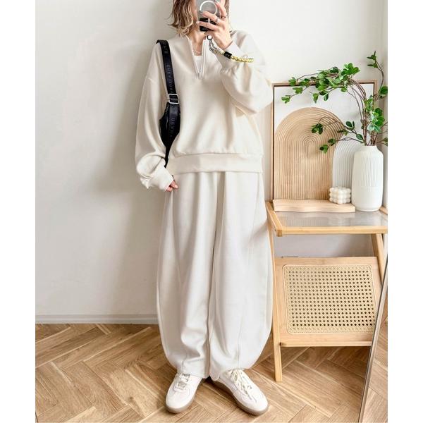 『セール実施中』ZOZO問い合わせ番号:105040077ショップ:SUGAR BISKET，シュガービスケットブランド:CURA CLOSET，キュラ クローゼット商品名:【ema.217 select】ハーフジップ＆カーブパンツセットア...