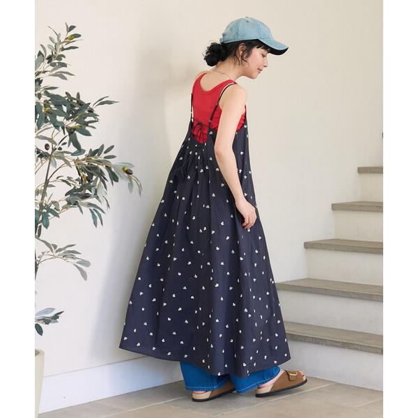 ZOZO問い合わせ番号:105040145ショップ:FREAK'S STORE，フリークスストアブランド:FREAK'S STORE，フリークスストア商品名:インド 小花刺繍 キャミワンピースカテゴリ:ワンピース/ドレス>ワンピースブ...