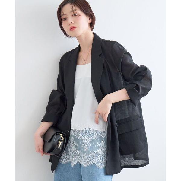 『タイムセール実施中』ZOZO問い合わせ番号:105040365ショップ:le.coeur blanc，ルクールブランブランド:le.coeur blanc，ルクールブラン商品名:【洗える】リネンライクテーラードジャケットカテゴリ:ジャケッ...
