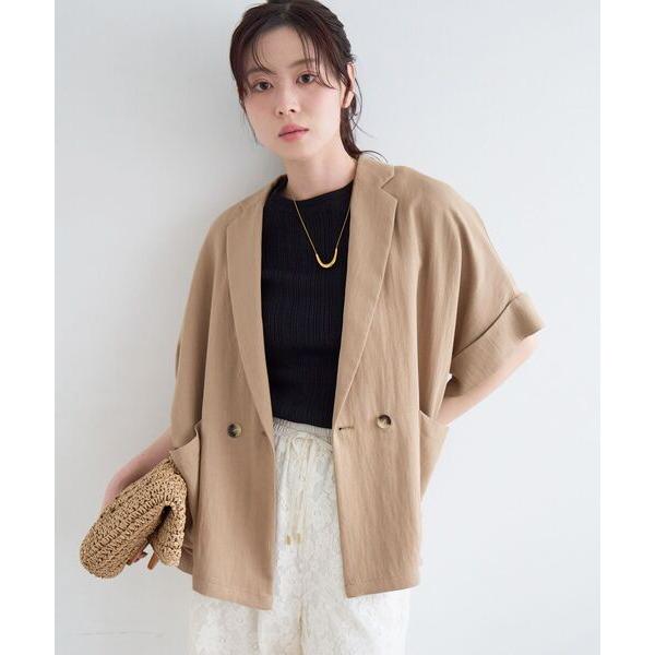 『タイムセール実施中』ZOZO問い合わせ番号:105040366ショップ:le.coeur blanc，ルクールブランブランド:le.coeur blanc，ルクールブラン商品名:タンブラーハーフスリーブテーラードジャケットカテゴリ:ジャケ...