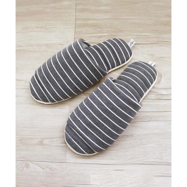ZOZO問い合わせ番号:105040887ショップ:Rora，ローラブランド:BACKYARD FAMILY，バックヤードファミリー商品名:JyabJyab 前あきボーダースリッパカテゴリ:インテリア>ルームシューズ/スリッパブランド...