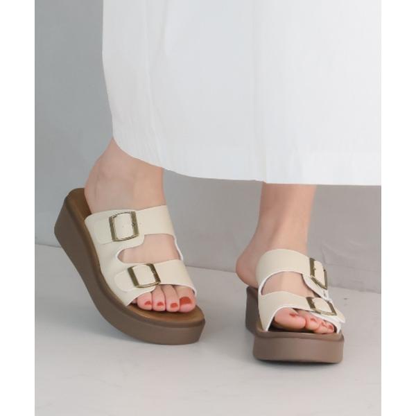 ZOZO問い合わせ番号:105041600ショップ:VIVIAN COLLECTION，ヴィヴィアンコレクションブランド:VIVIAN，ヴィヴィアン商品名:サッ！と履ける厚底コンフォートダブルバックルサンダルカテゴリ:シューズ>サンダ...