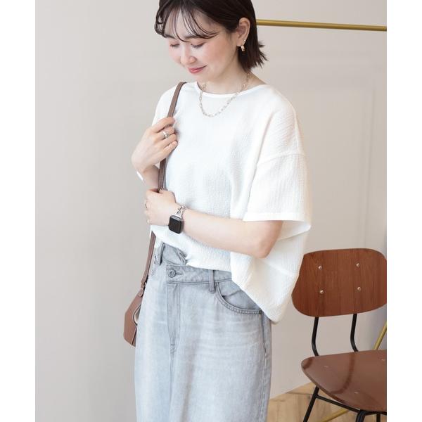 ZOZO問い合わせ番号:105041628ショップ:AMERICAN HOLIC，アメリカンホリックブランド:AMERICAN HOLIC，アメリカンホリック商品名:【UVカット】サッカーコクーンブラウスカテゴリ:トップス>シャツ/ブ...