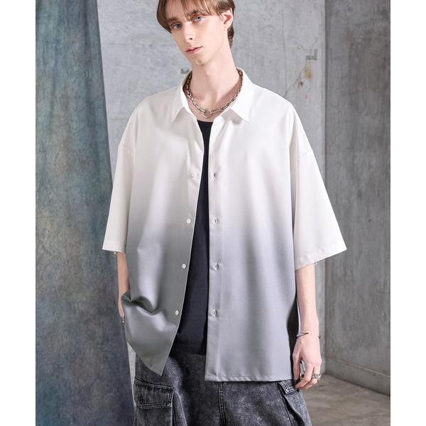 ZOZO問い合わせ番号:105041720ショップ:EMMA CLOTHES，エマ クローズブランド:SERACE，セラス商品名:【SERACE】Loose drape gradation short sleeve shirt / ルーズド...