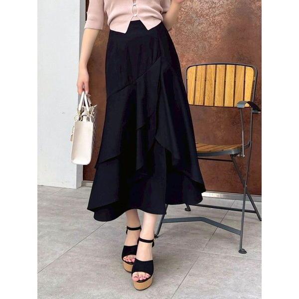 ZOZO問い合わせ番号:105041744ショップ:dazzlin，ダズリンブランド:dazzlin，ダズリン商品名:アシメラッフルマーメイドスカートカテゴリ:スカート>スカートブランド品番:022630800301素材:表地：ポリエ...