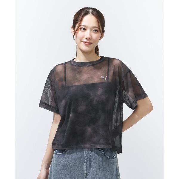 『タイムセール実施中』ZOZO問い合わせ番号:105042596ショップ:アルペンZOZOTOWN店，アルペンゾゾタウンテンブランド:PUMA，プーマ商品名:プーマ PUMA ESS ELEVATED シアー SS AOP Tシャツ_カテゴ...