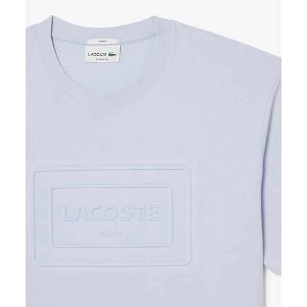 ZOZO問い合わせ番号:105078320ショップ:LACOSTE，ラコステブランド:LACOSTE，ラコステ商品名:エンボスパリ ボックスロゴ クルーネックTシャツカテゴリ:トップス>Tシャツ/カットソーブランド品番:TH0794-...
