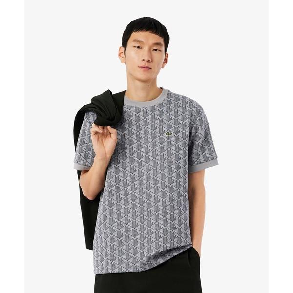 ZOZO問い合わせ番号:105078322ショップ:LACOSTE，ラコステブランド:LACOSTE，ラコステ商品名:モノグラムジャカードTシャツカテゴリ:トップス>Tシャツ/カットソーブランド品番:TH1197-10素材:本体 ポリ...