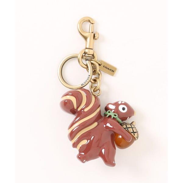 ZOZO問い合わせ番号:105078330ショップ:COACH，コーチブランド:COACH，コーチ商品名:スクワーレル バッグ チャームカテゴリ:財布/小物>キーホルダーブランド品番:CEA11 B4BM素材:レジン、メタル、エナメル...