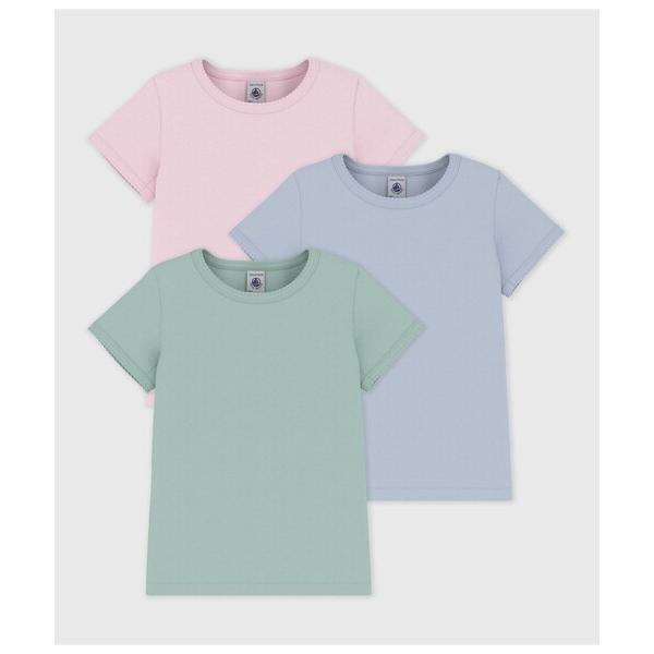 ※このアイテムは返品・交換対象外商品です。ZOZO問い合わせ番号:105078446ショップ:PETIT BATEAU，プチバトーブランド:PETIT BATEAU，プチバトー商品名:ポワンココット半袖Ｔシャツ3枚組カテゴリ:アンダーウェア...