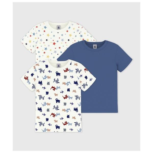 ※このアイテムは返品・交換対象外商品です。ZOZO問い合わせ番号:105078456ショップ:PETIT BATEAU，プチバトーブランド:PETIT BATEAU，プチバトー商品名:プリント半袖Ｔシャツ3枚組カテゴリ:アンダーウェア&gt...