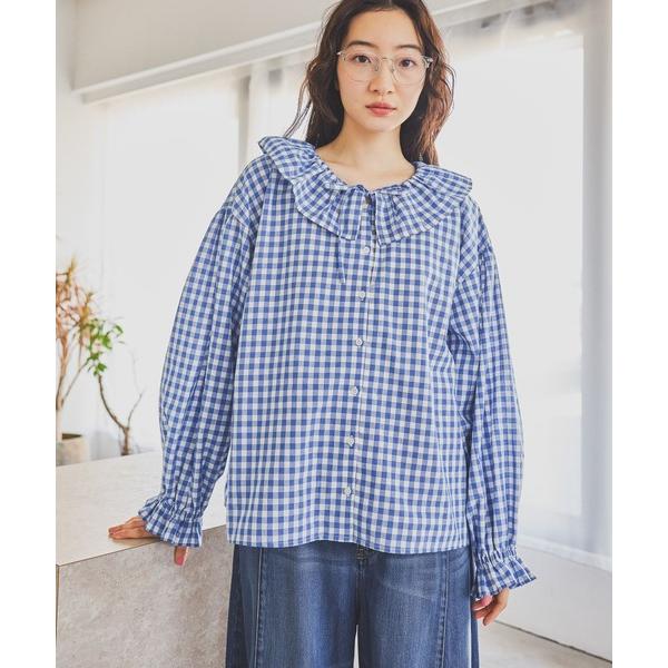 ZOZO問い合わせ番号:105078643ショップ:niko and...，ニコアンドブランド:niko and...，ニコアンド商品名:リネンブレンドフリルブラウスカテゴリ:トップス>シャツ/ブラウスブランド品番:621940素材:...